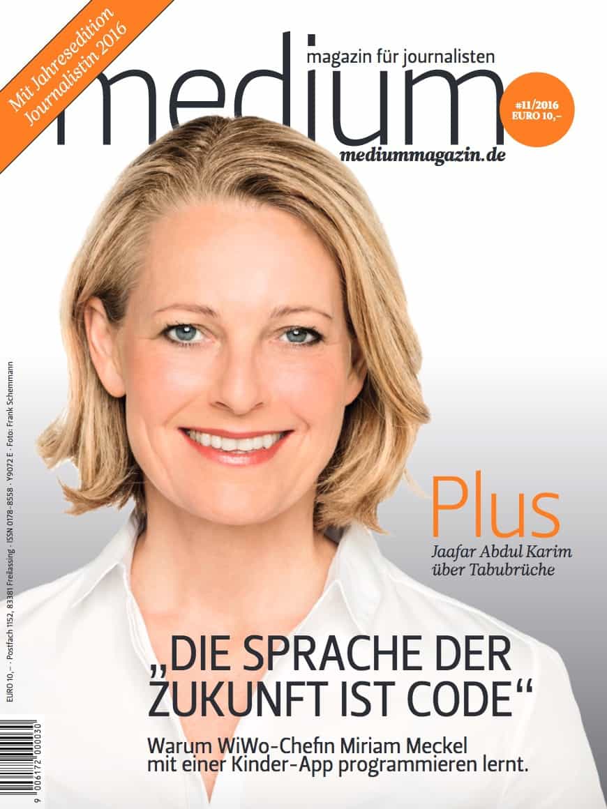 Medium Magazin 11/2016 - medium magazin