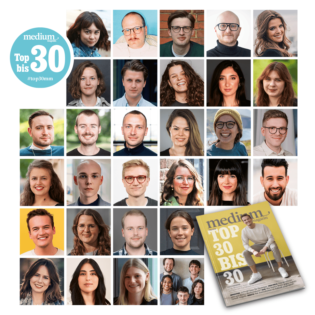 Die "Top 30 bis 30" 2025 sind da! - medium magazin